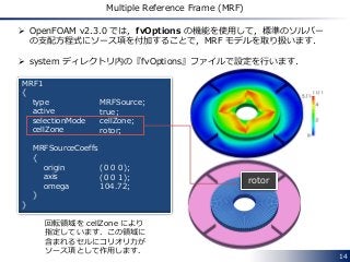 OpenFOAM －回転領域を含む流体計算 (Rotating Geometry)－ | PDF