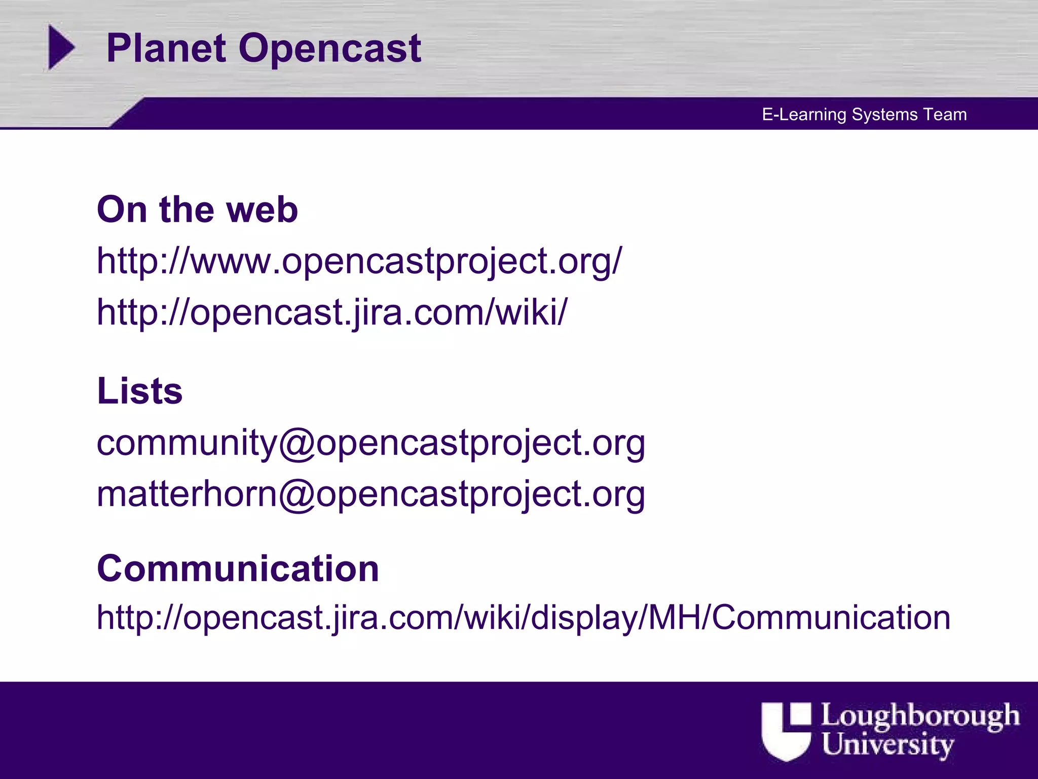 Introducing Matterhorn | PPT