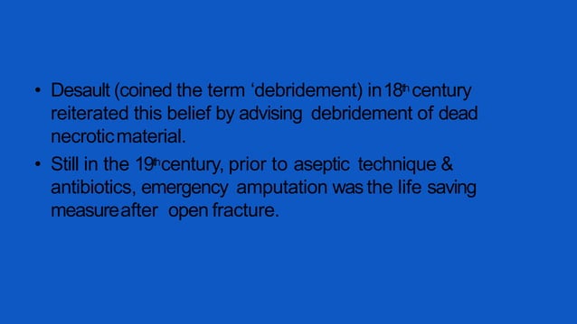 Open fracture management | PPTX