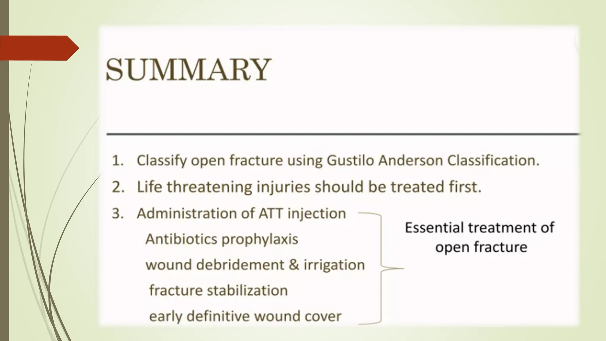 OPEN FRACTURE DEFINITION CLASSIFICATION MANAGEMENT.pdf