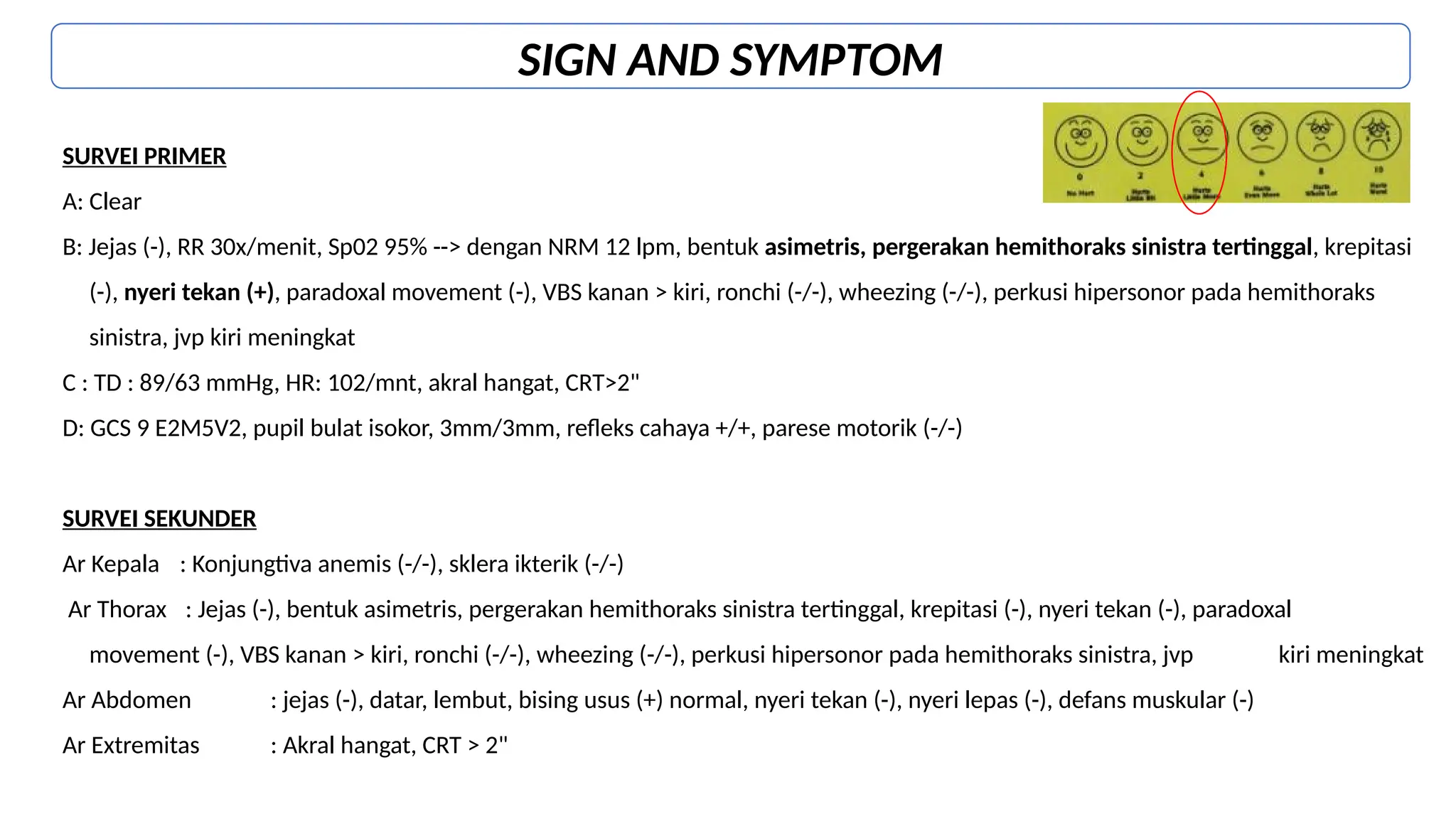 Open Fracture ar femur sinistra distal Tcherne Classification +Moderate ...