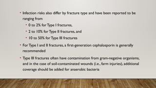 Open Fracture cme by medical officer form | PPTX