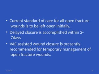 open fracture management.pptxrtgghjjhhyyyg | PPTX