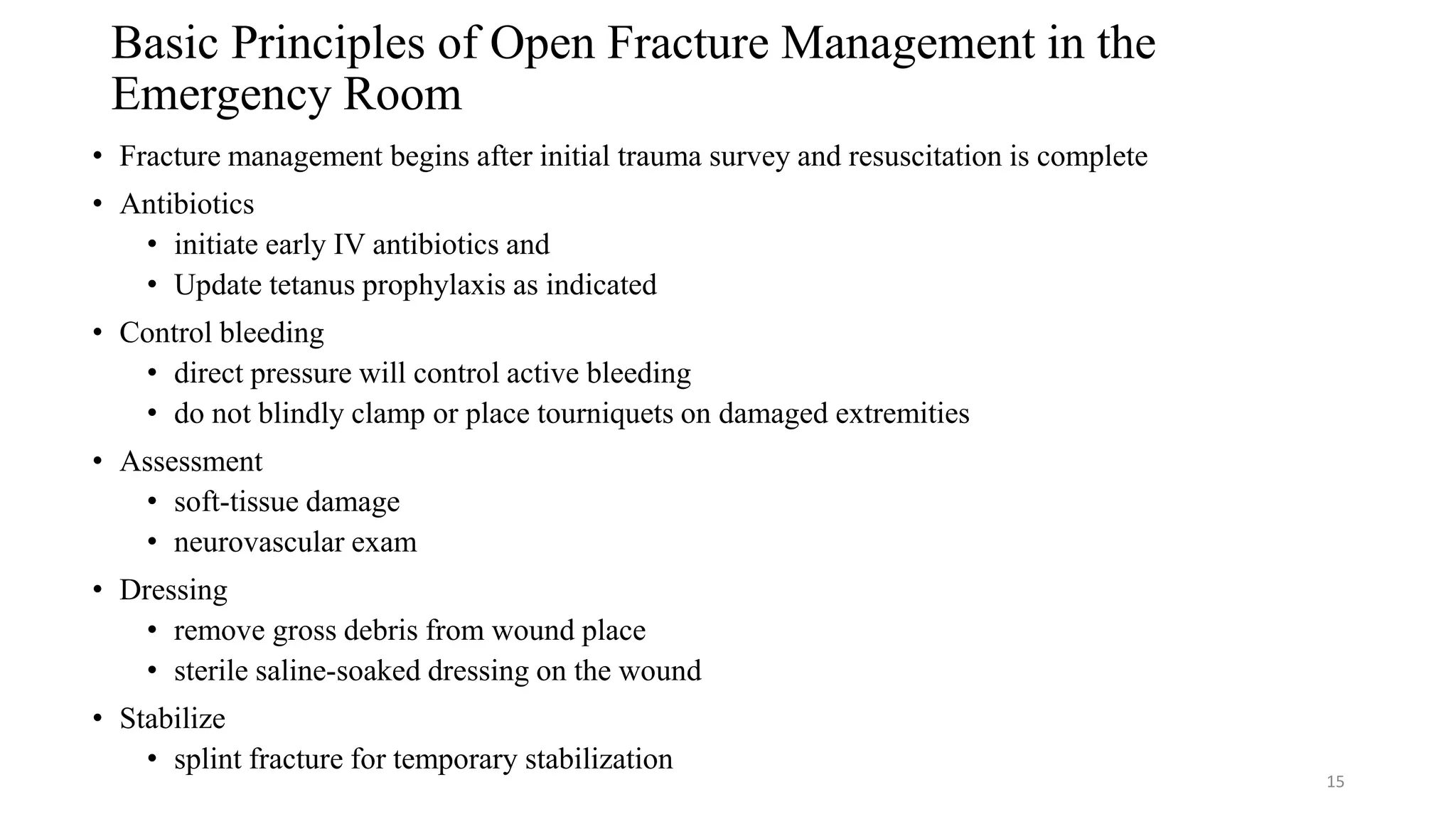 OPEN FRACTURE MANAGEMENT AND PRINCIPLE OF EXTERNAL FIXATION.pptx