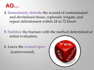 Managment of Open fractures | PPTX