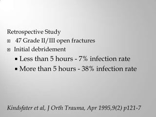 Managment of Open fractures | PPTX