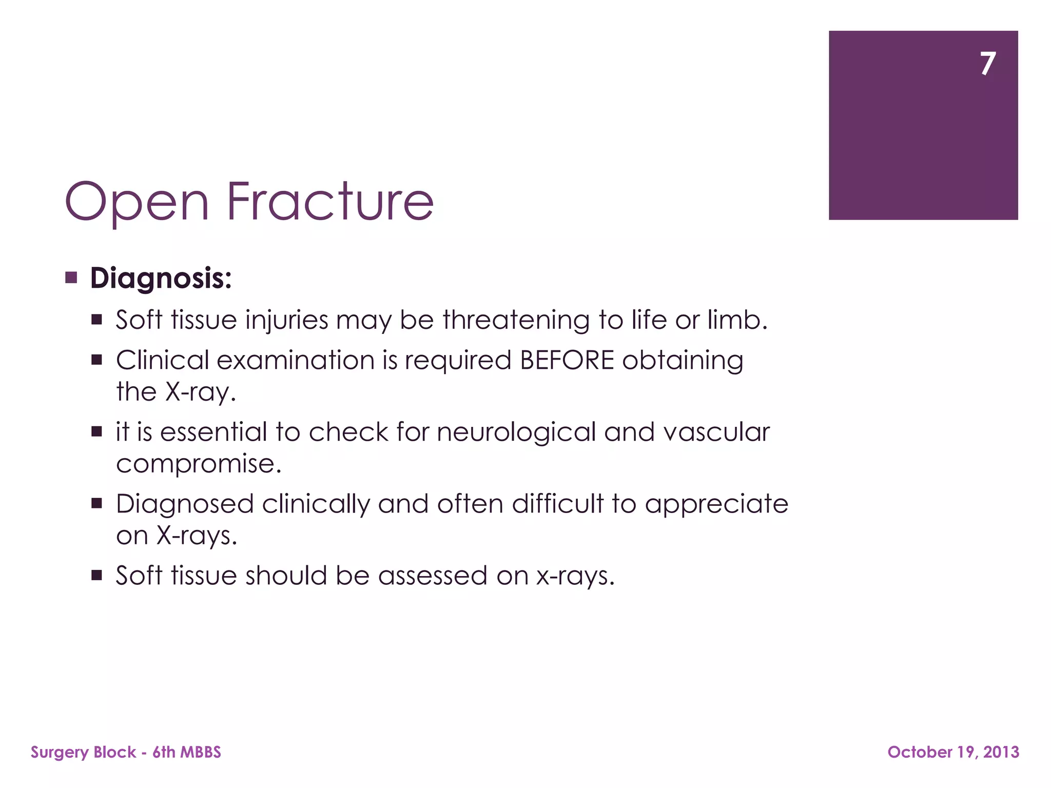 Open Fractures | PPTX
