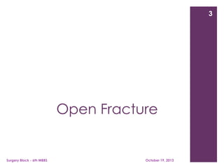 Open Fractures | PPTX