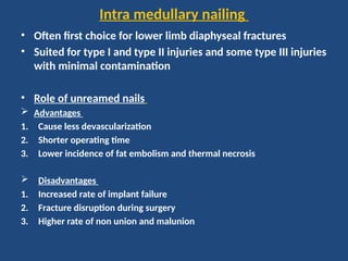 EVALUATION AND MANAGEMENT OF OPEN FRACTURE | PPTX