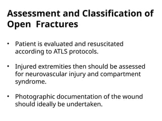 open fractures final presentation ortho dept | PPTX
