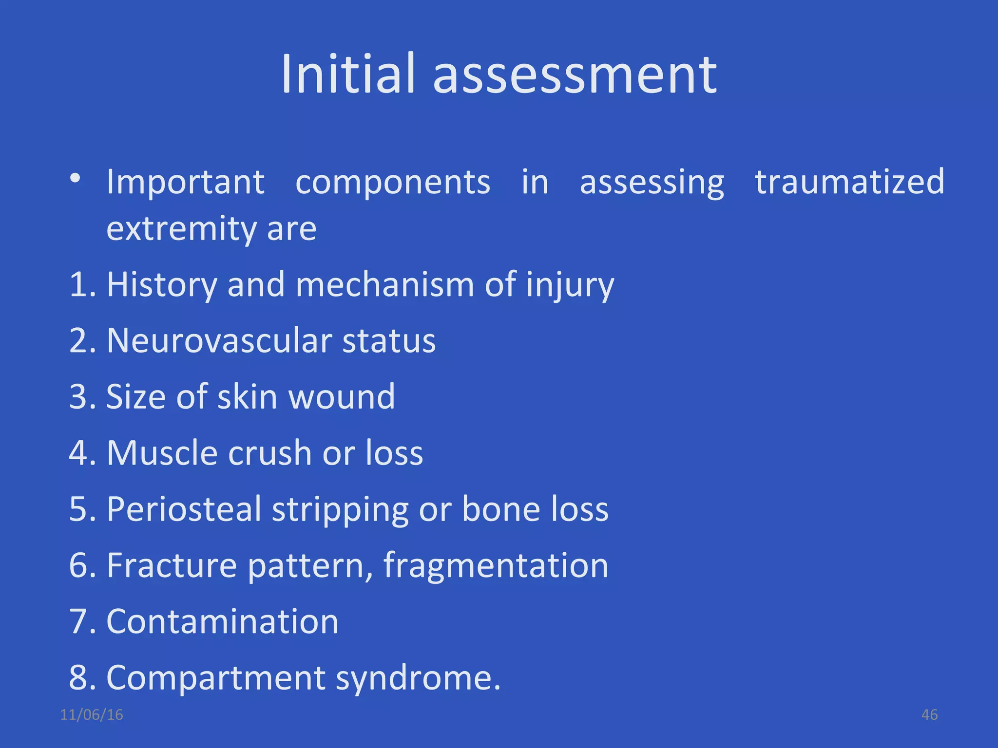 Open Fractures Classification and Management. | PPT