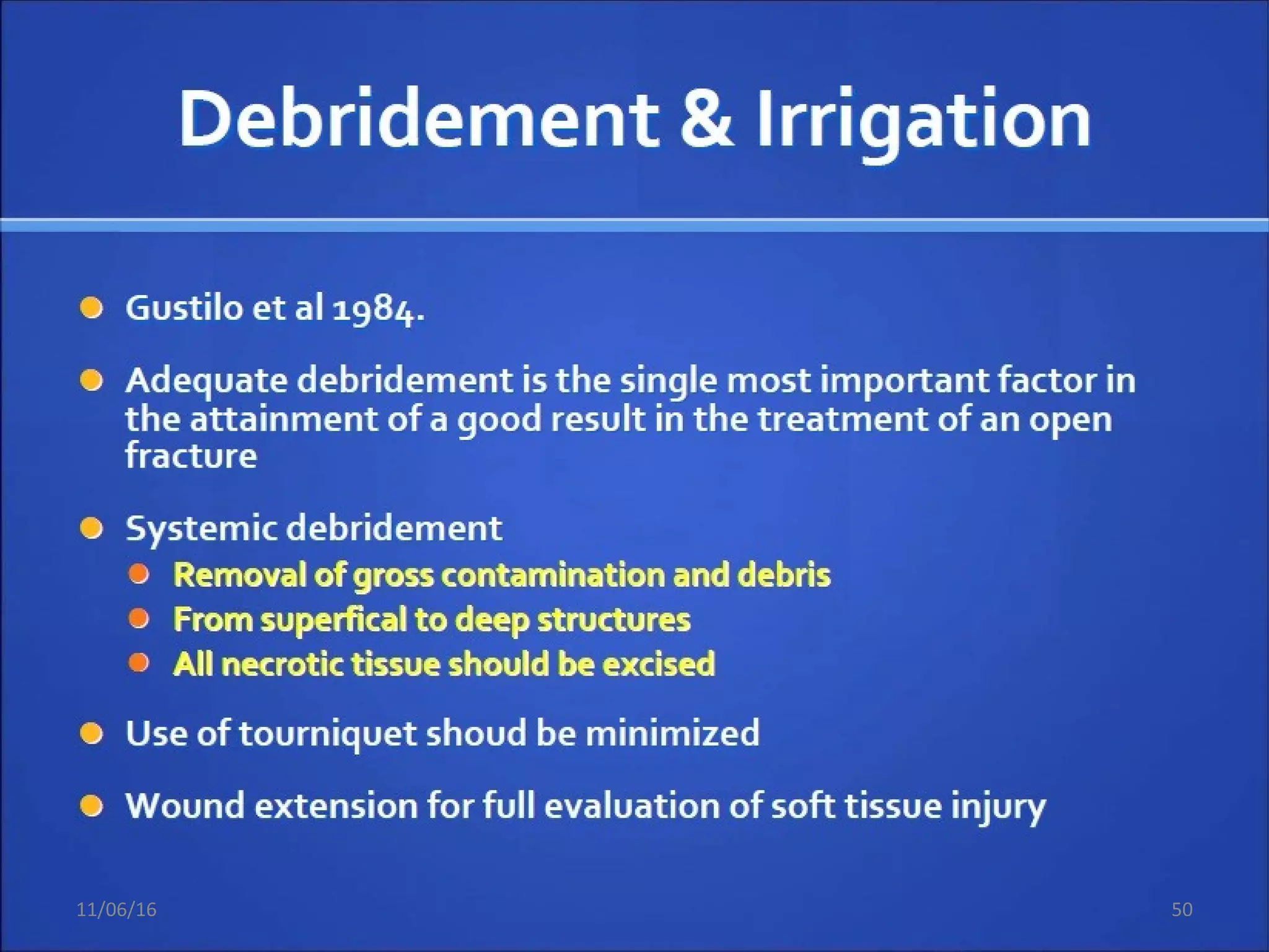 Open Fractures Classification and Management. | PPT