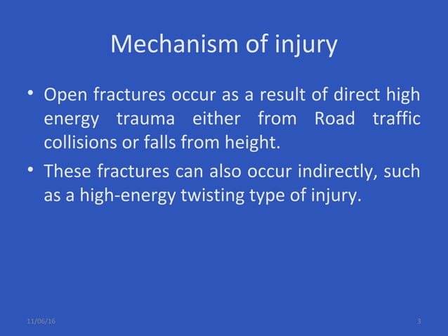 Open Fractures Classification and Management. | PPT