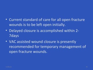 Open Fractures Classification and Management. | PPT
