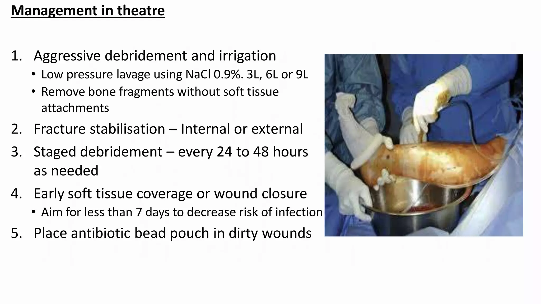 Open fractures ppt | PPTX