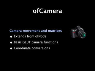 openFrameworks 007 - 3D | PPT