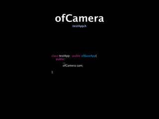 openFrameworks 007 - 3D | PPT