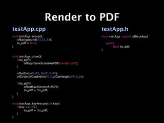 openFrameworks 007 - graphics | KEY