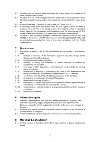 Openfund Term Sheet Template | PDF