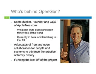 OpenGen Kick Off 062910 | PPT