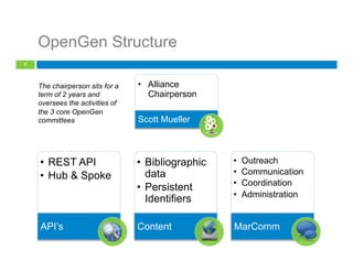 OpenGen Kick Off 062910 | PPT