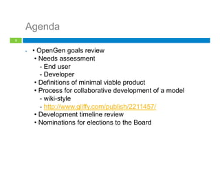 OpenGen webinar 011110 | PDF