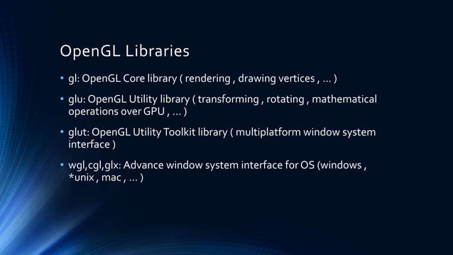 What is OpenGL ? | PPTX