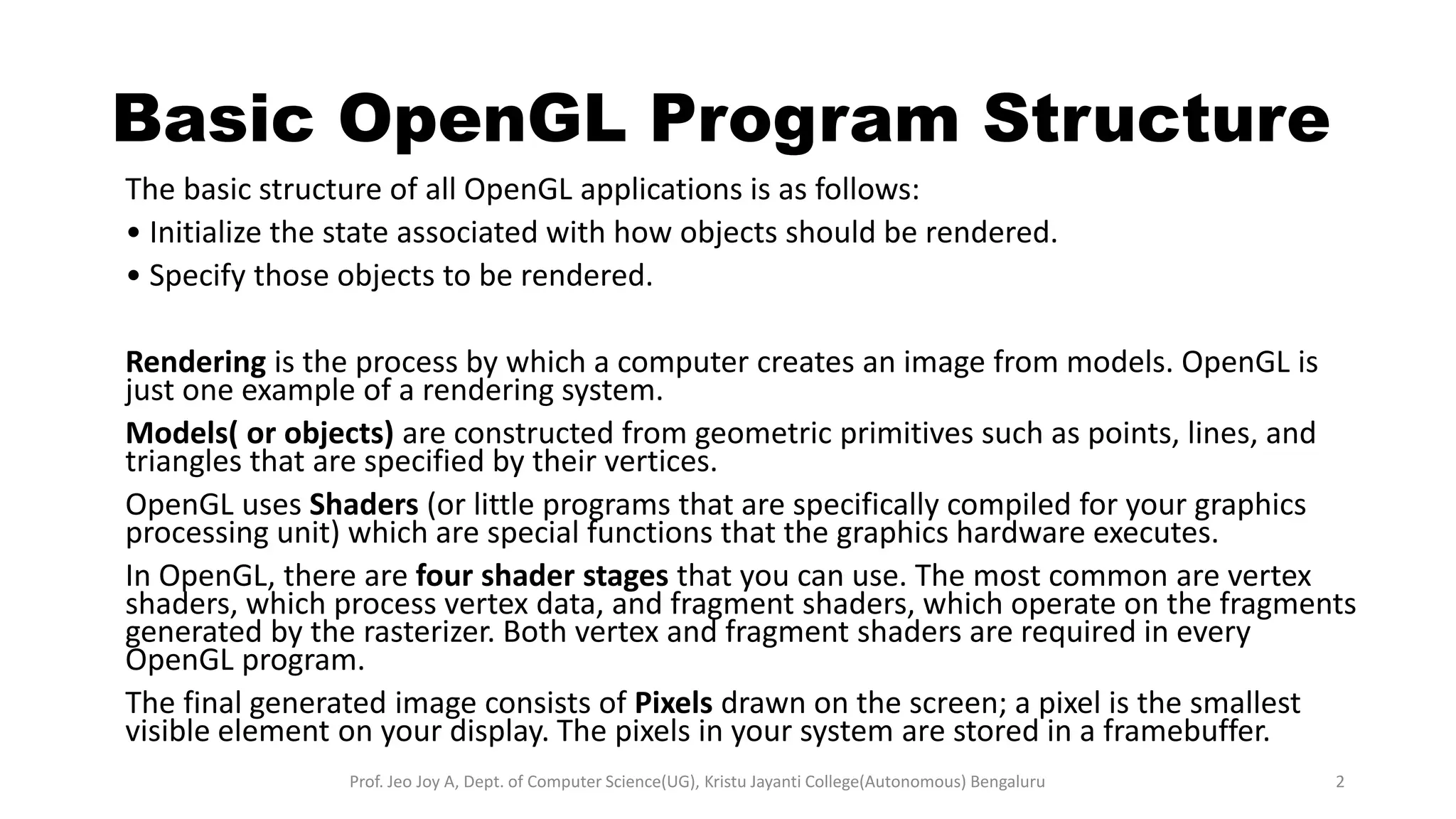 OpenGL | PPT