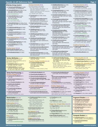OpenGL 4.6 Reference Guide | PDF