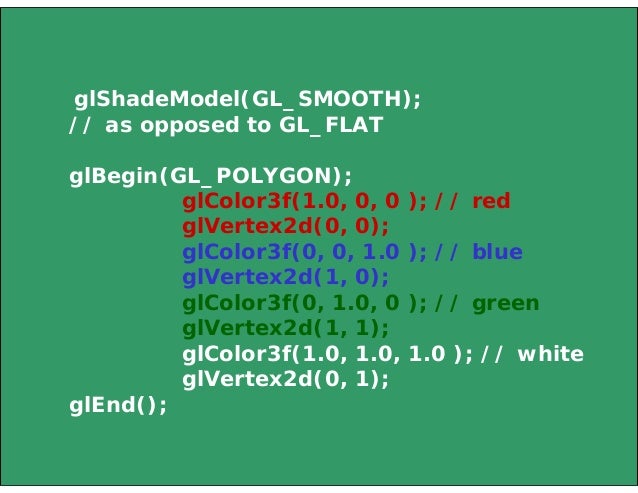 Opengl basics