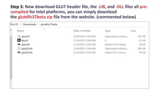 openGl configuration_in visual studio 2019.pptx