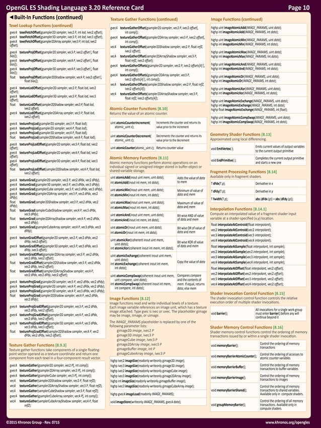Opengl Es 32 Reference Guide Pdf Programming Languages Computing