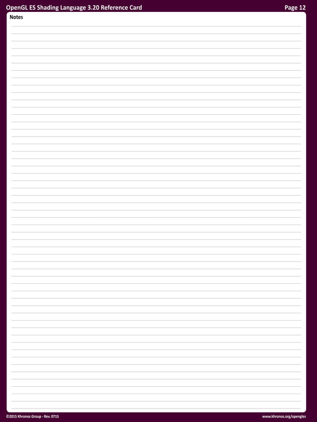 Opengl Es 32 Reference Guide Pdf Programming Languages Computing