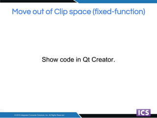 OpenGL Fixed Function to Shaders - Porting a fixed function application to “modern” OpenGL ...