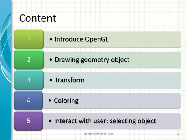 Open gl introduction | PPTX