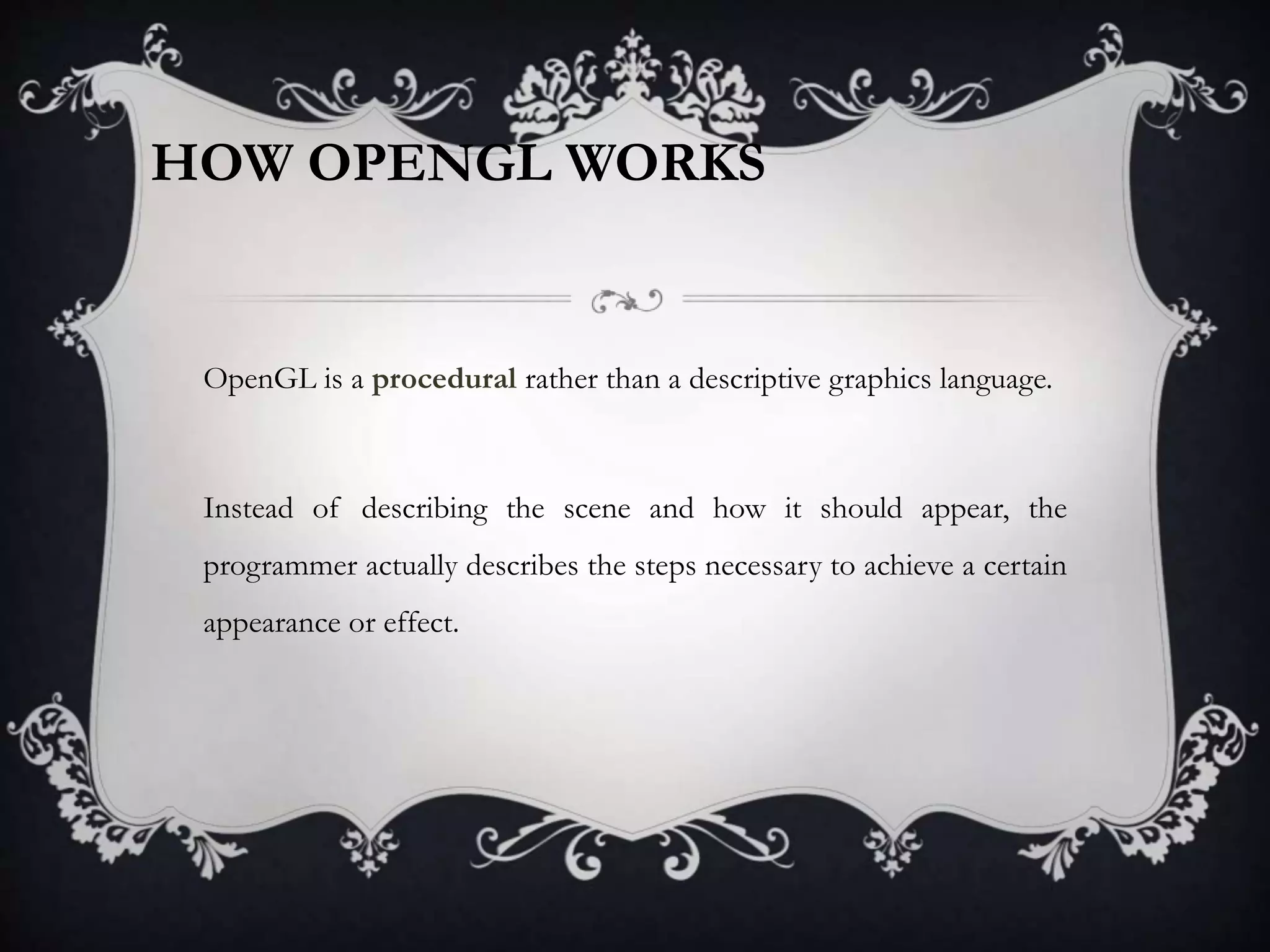 Open gl introduction | PPTX