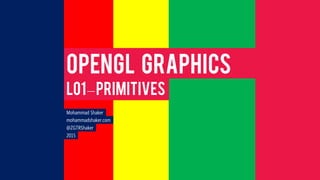 OpenGL L01-Primitives | PDF