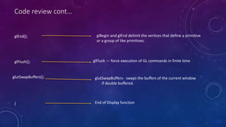 Open gl polygon code review | PPTX