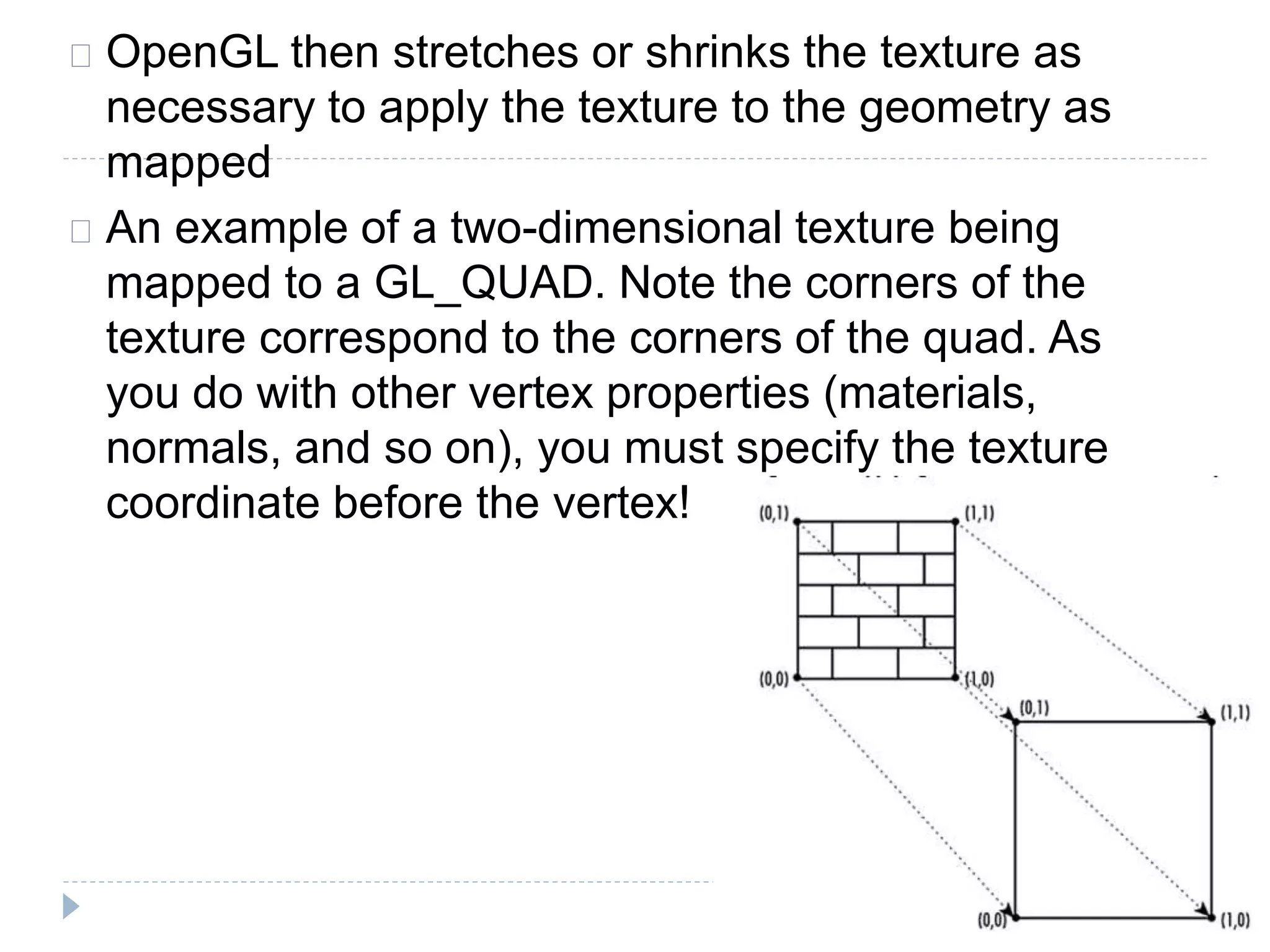 Opengl Texturing Pptx 3 D Graphics Computer Software And Applications