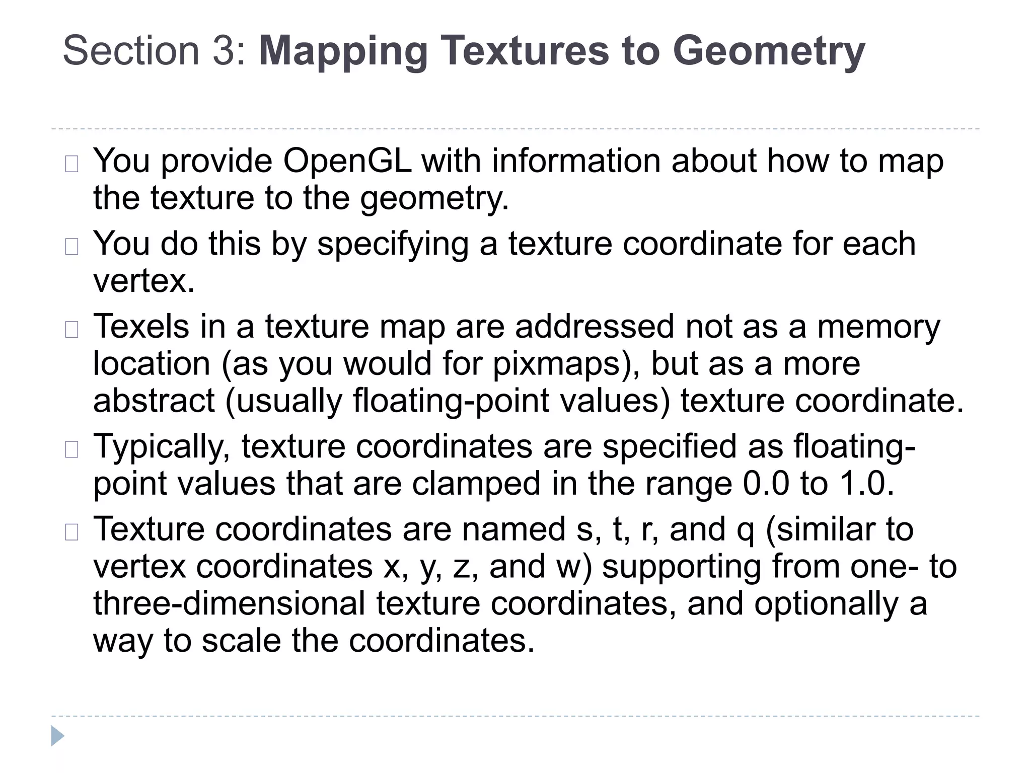 Opengl Texturing Pptx 3 D Graphics Computer Software And Applications