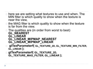 Opengl texturing | PPTX