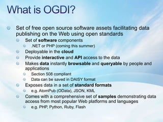 Open Government Data Initiative In 7 Slides | PPT