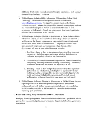 Open Government Directive | PDF