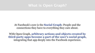 Facebook Open Graph Overview | PPT