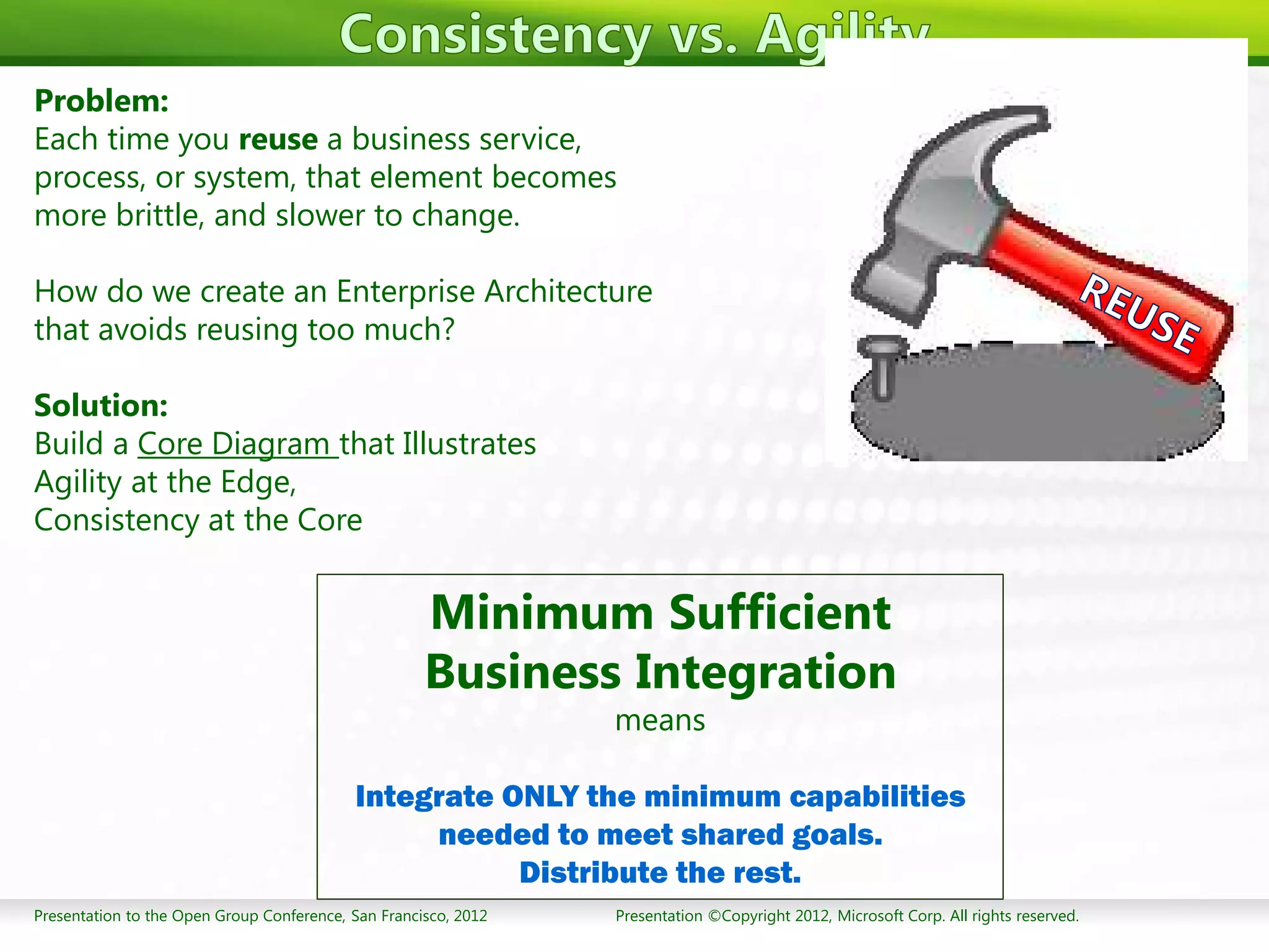 Open Group Presentation on MSBI method of creating Enterprise ...
