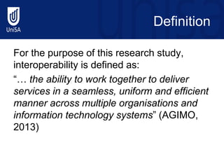 A Business Interoperability Framework for Government by Christine ...