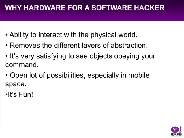 Open hack 2011-hardware-hacks | PPTX | Computing | Technology & Computing