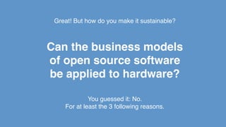 Business Models for Open Source Hardware | PDF