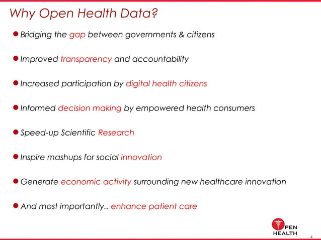 Open Health Data Qualitative Overview Ppt