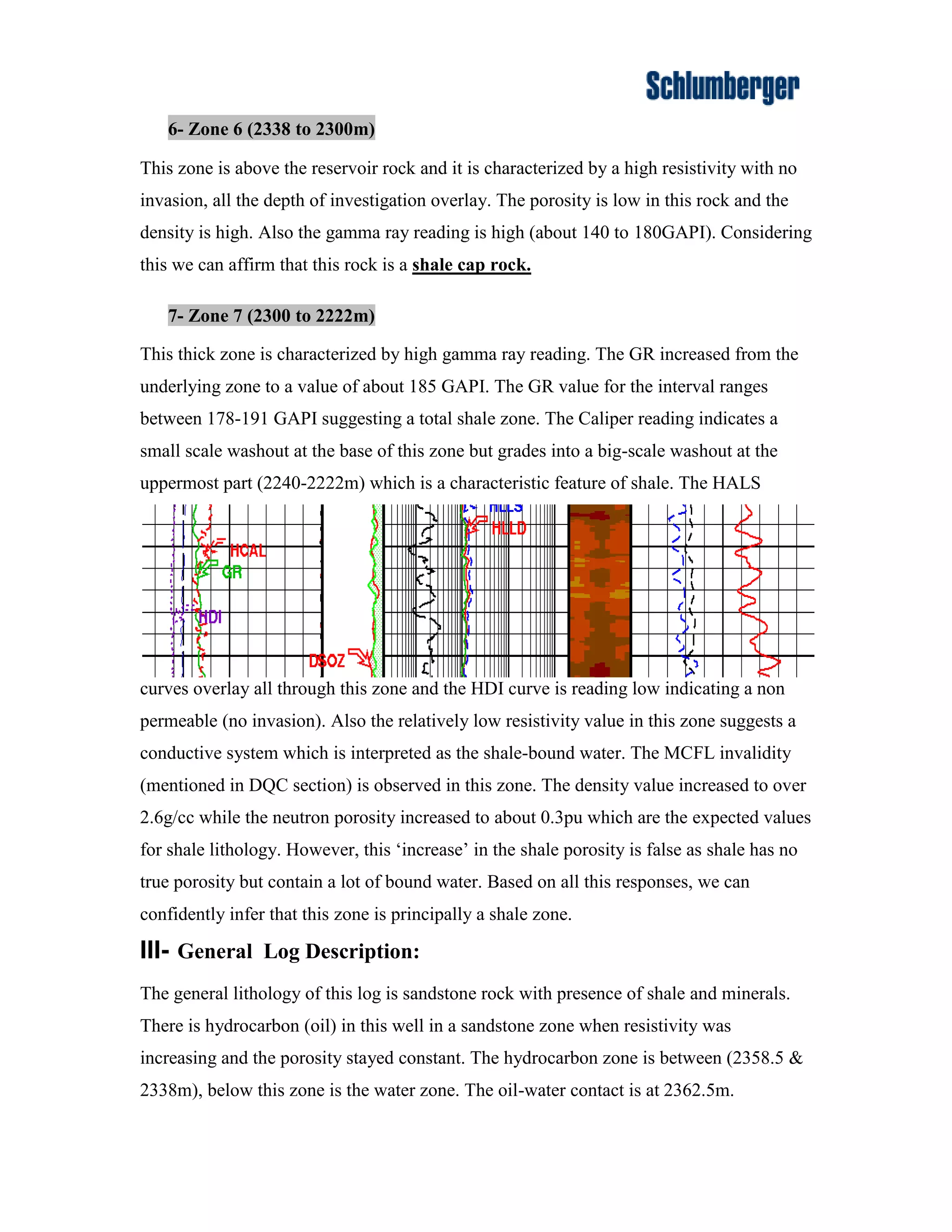 Openhole wireline logging and interpretation schlum. report-33-46 | PDF